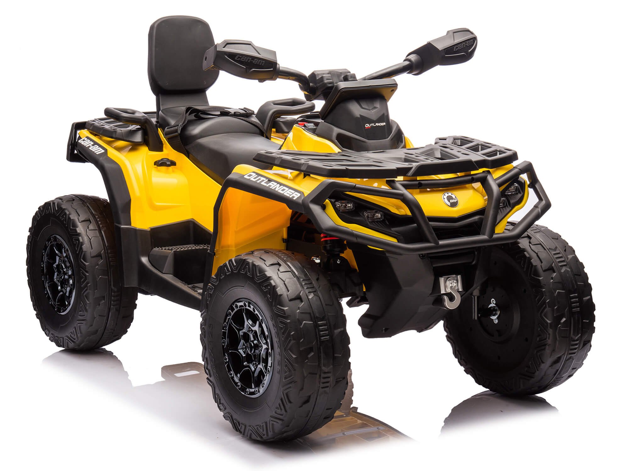 24V Can-Am Kids Outlander 4WD Ride-On ATV - Yellow – Big Toys Direct