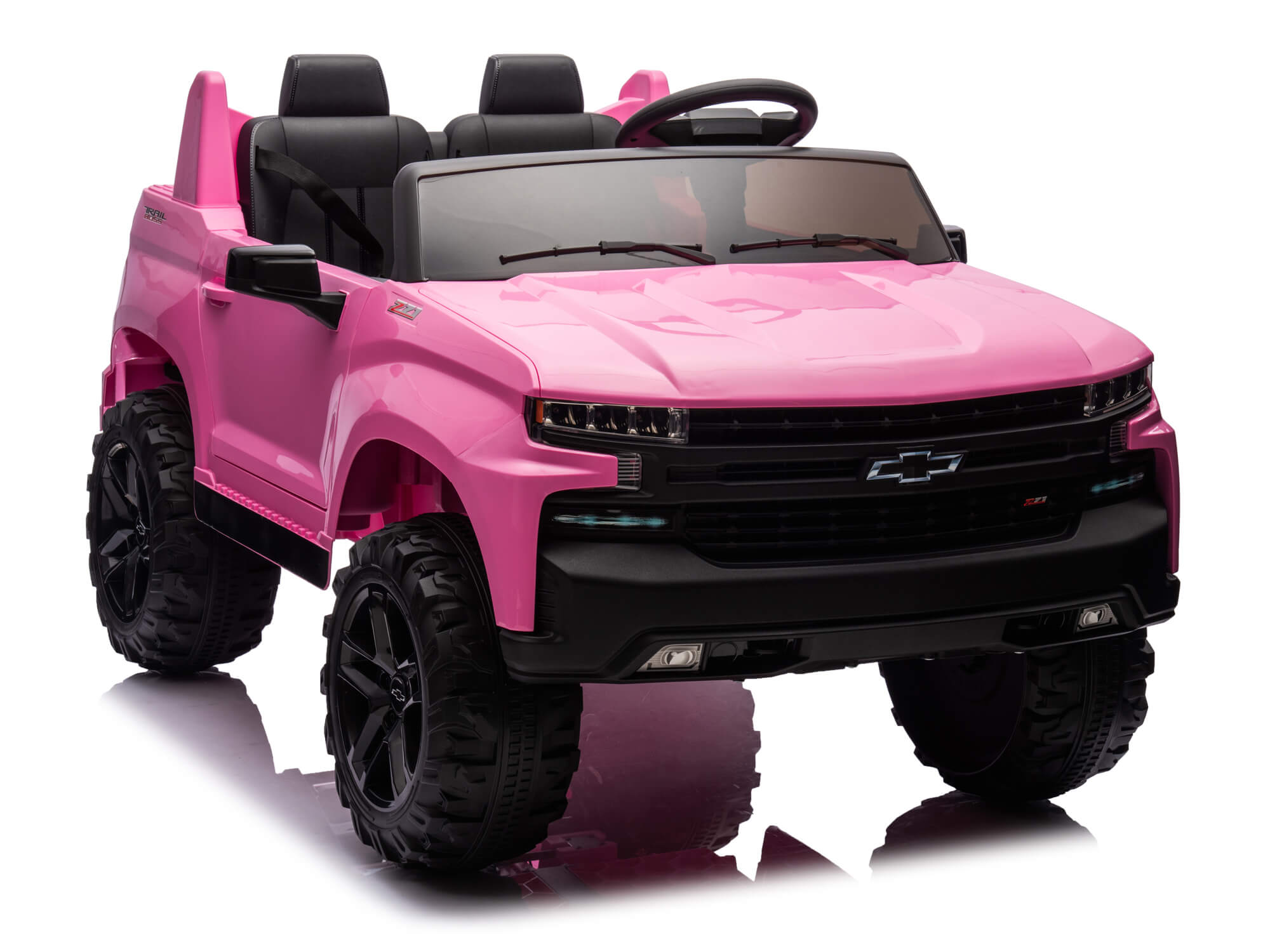 24V Chevrolet Silverado Ride on Truck for Kids with 2 Seats and Remote ...