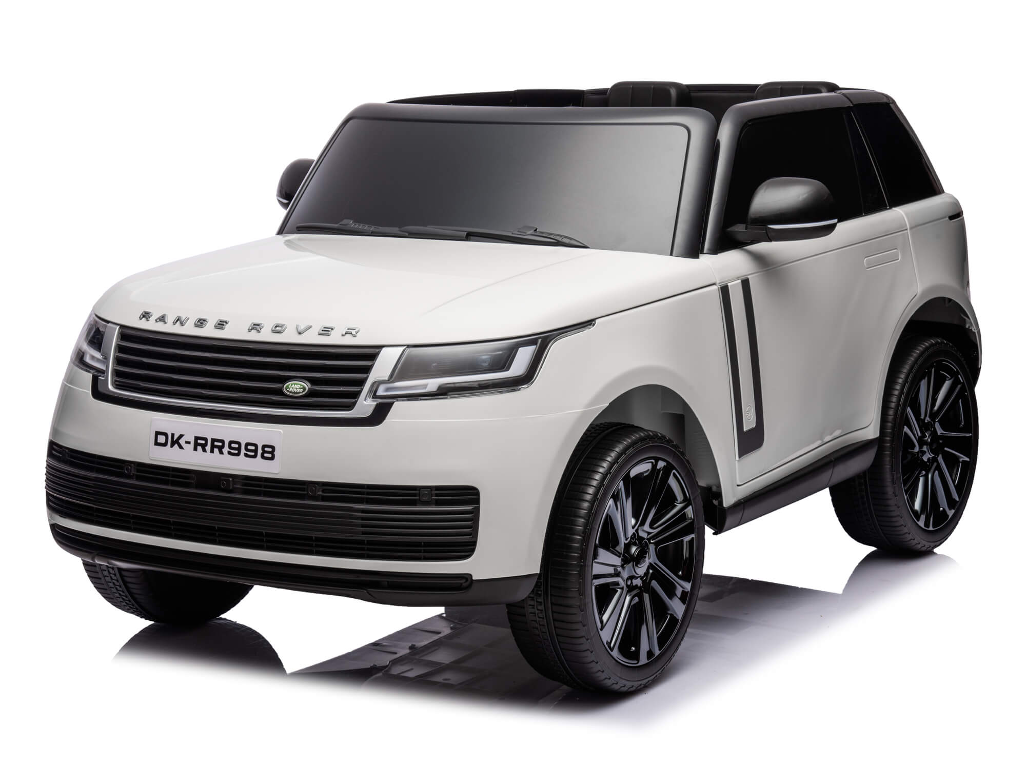 24V Land Rover Kids Electric Ride On SUV with Remote Control - White ...