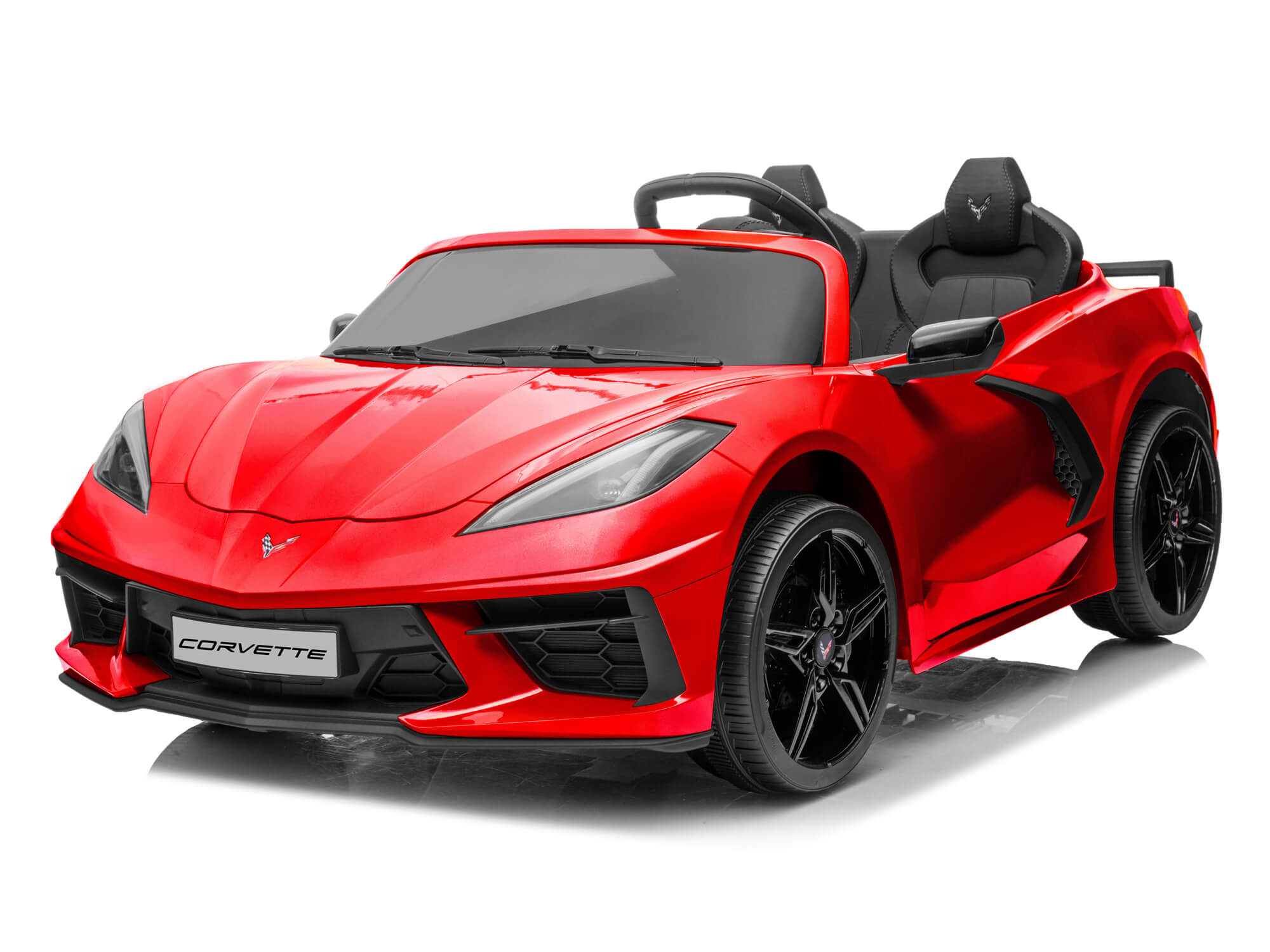 24V Chevrolet Corvette C8 2-Seater Ride On Car with Remote - Red – Big ...
