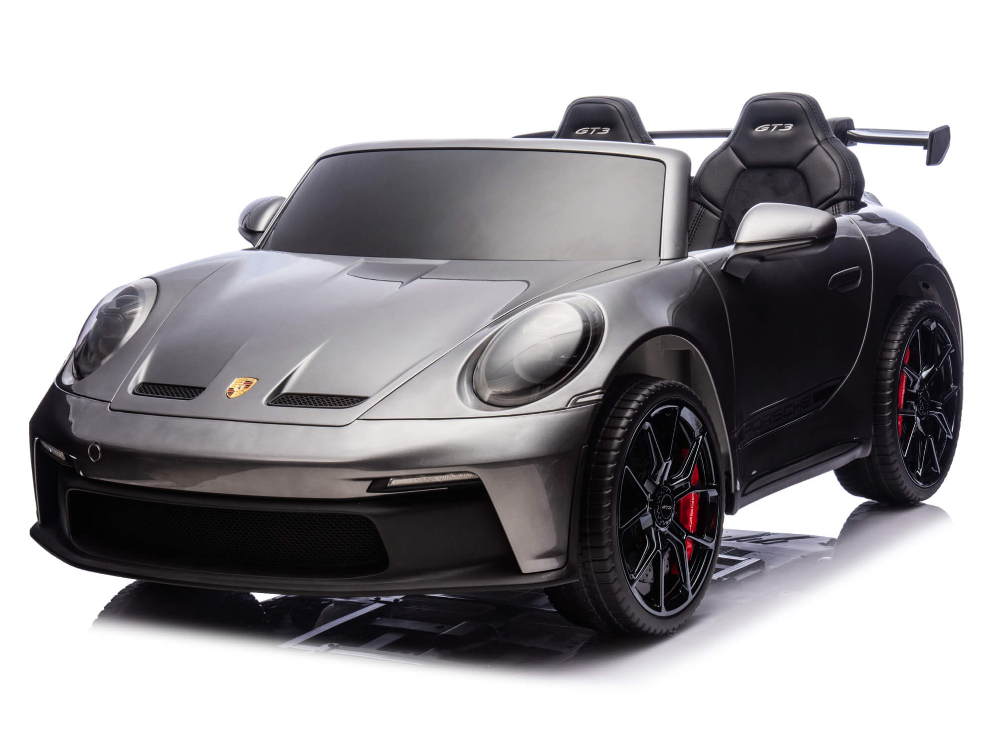 24V Porsche 911 GT3 Kids 2-Seater Ride On Car - Gray – Big Toys Direct