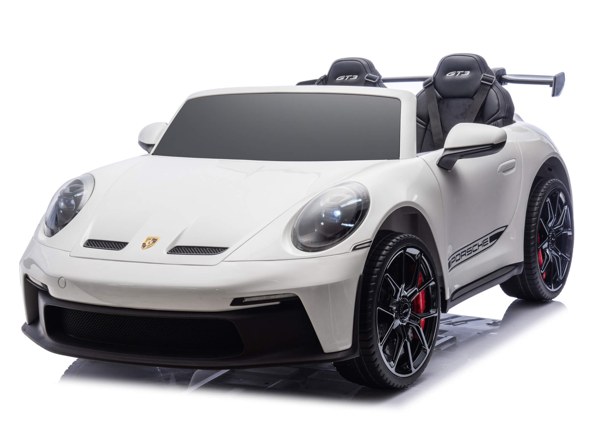 24V Porsche 911 GT3 Kids 2-Seater Ride On Car - White – Big Toys Direct