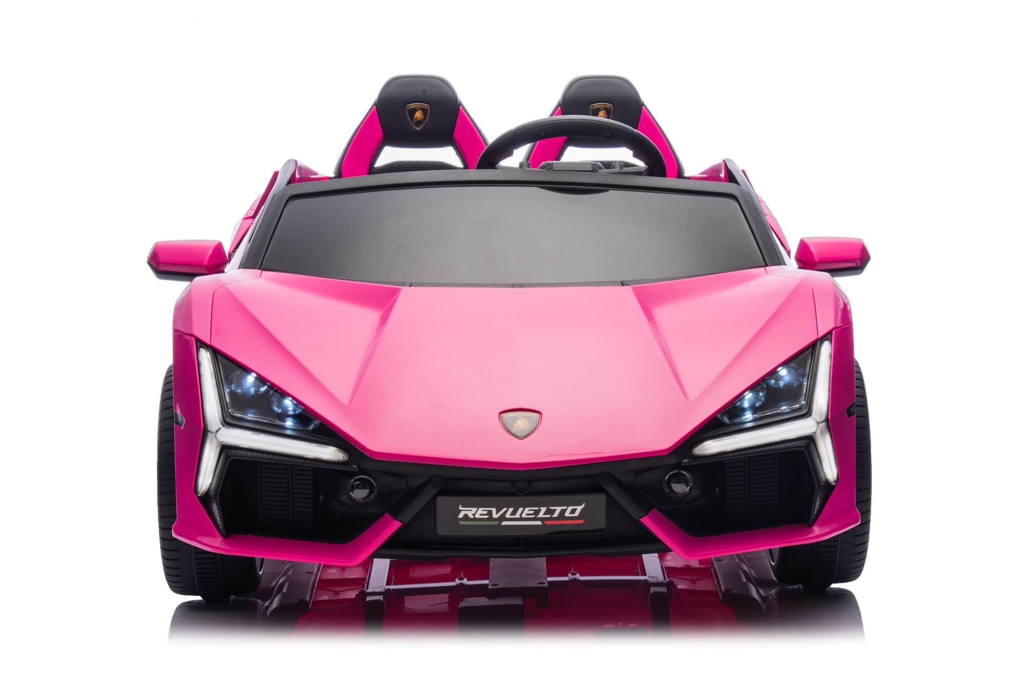 24V / 9 MPH Lamborghini Revuelto Two-Seater Kids Ride On Car – Pink ...