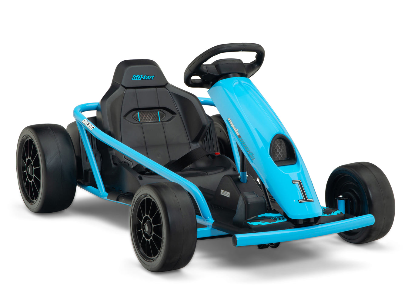 RIDINGTON 24V Kids Electric Go-Kart with DRIFT Function - Blue – Big ...